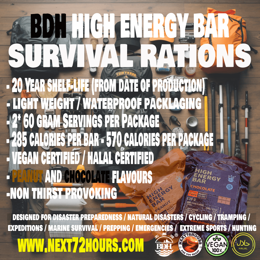 Emergency Food Rations | Survival Food Rations NZ | 12 Pack | Peanut F